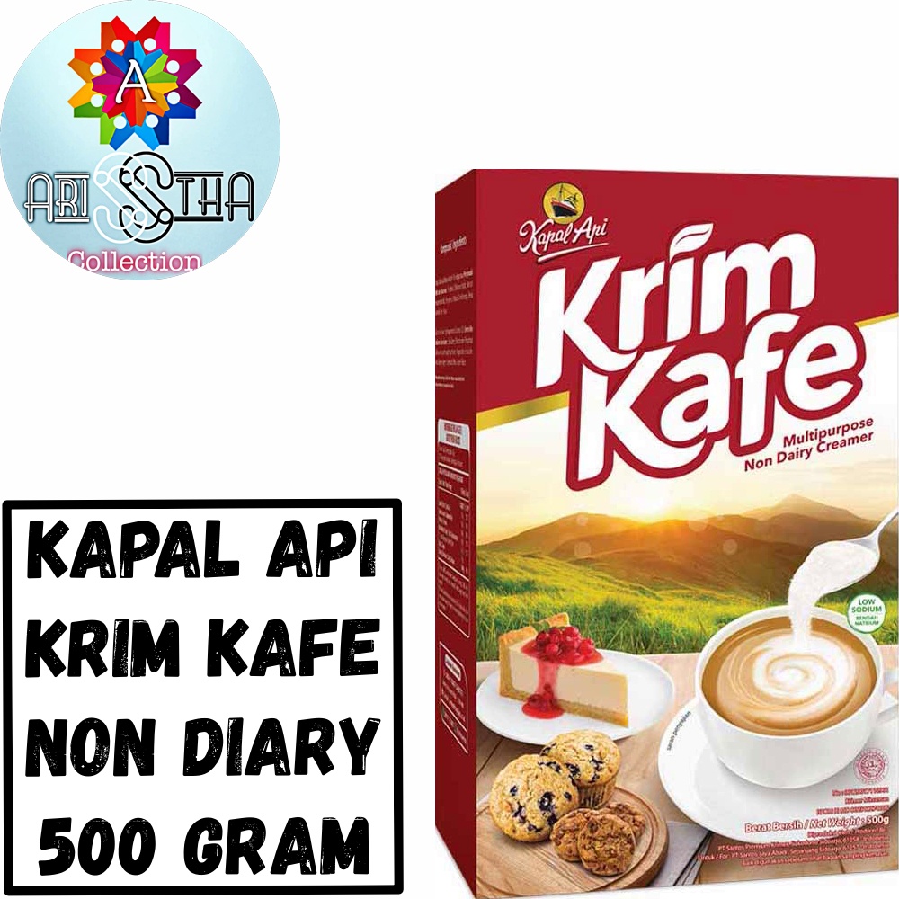 Jual Kapal Api Krim Kafe Non Dairy Creamer Bubuk Kemasan Box 500 Gram ...
