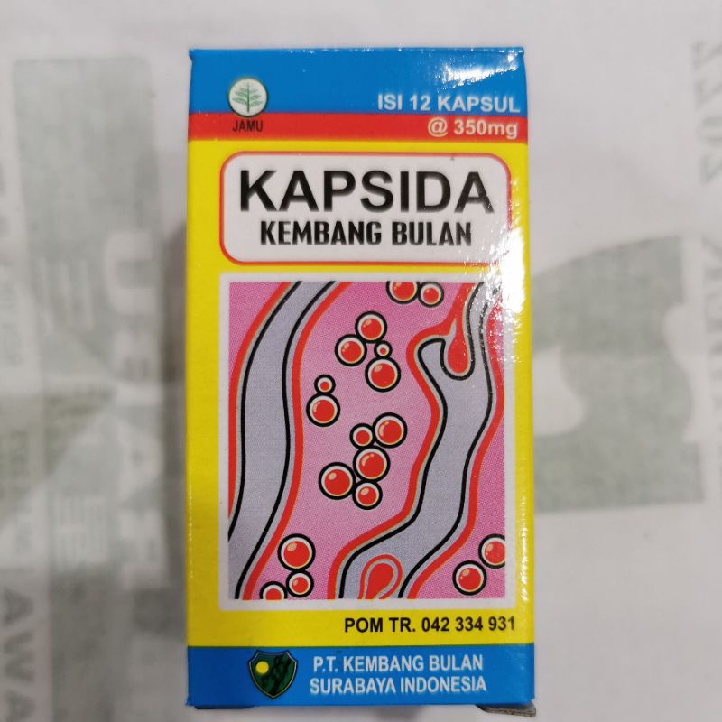 Jual Kapsida Kembang Bulan isi 12kapsul untuk buang darah kotor , gatal ...