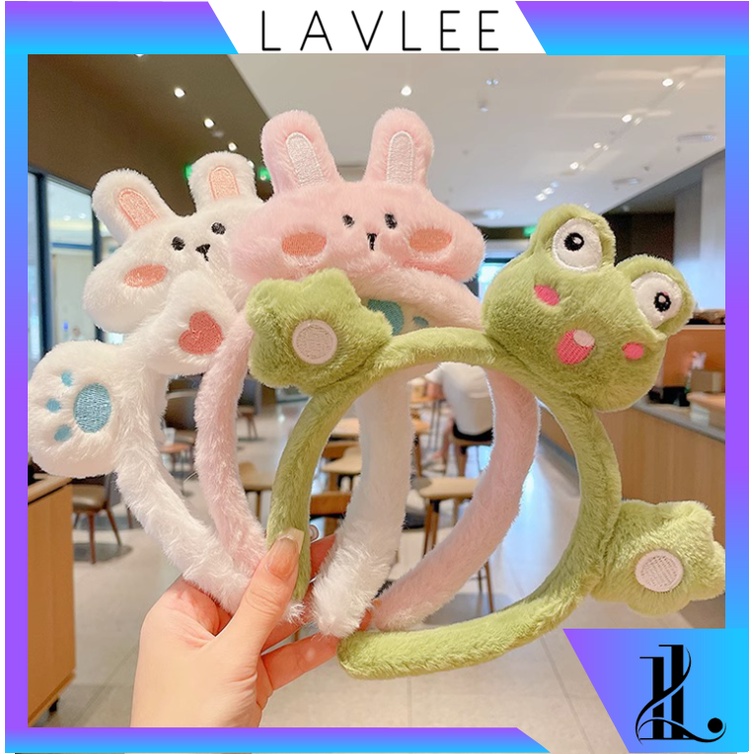 Jual LAVLEE F6090 Bando Lucu Korea / Hairband Boneka Fashion Fluffy ...