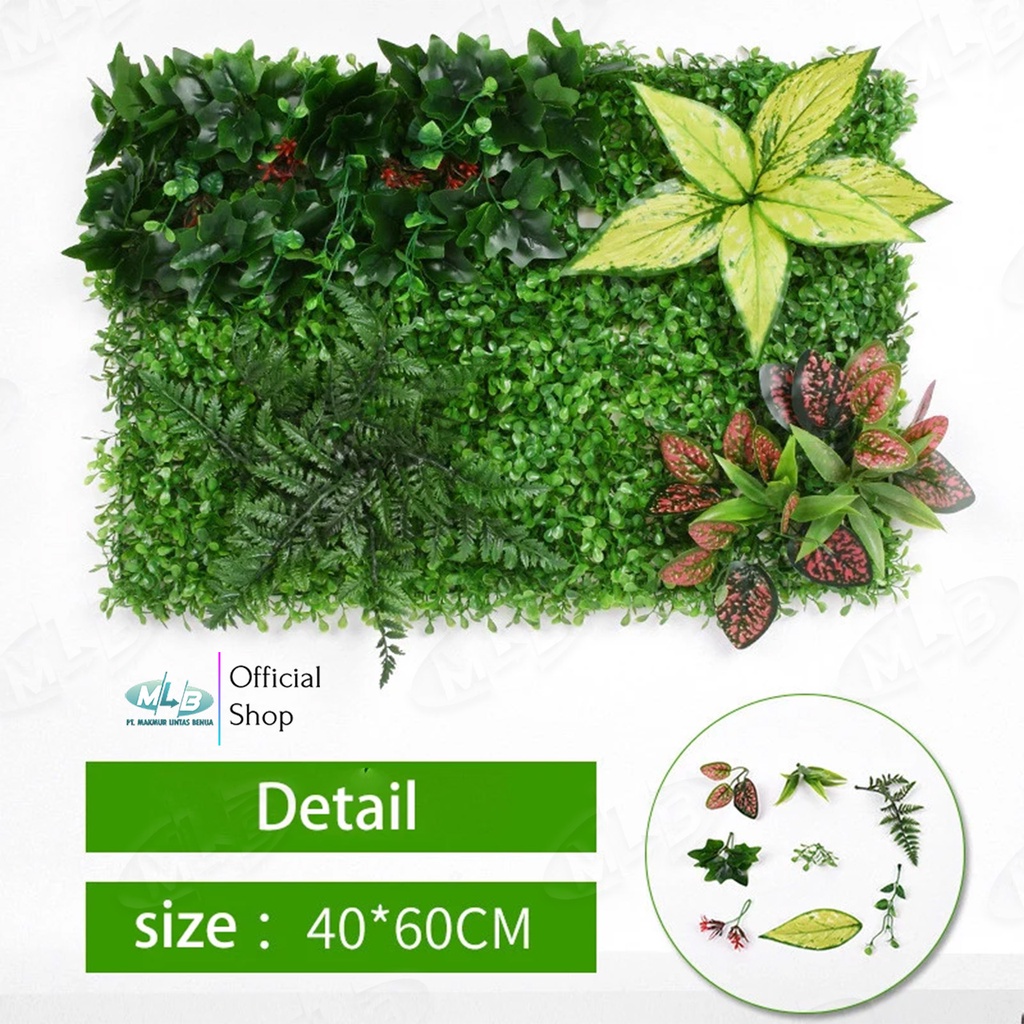 Jual MLB Rumput Dinding Alaska Kotak Vertical Garden 60x40cm Artificial ...