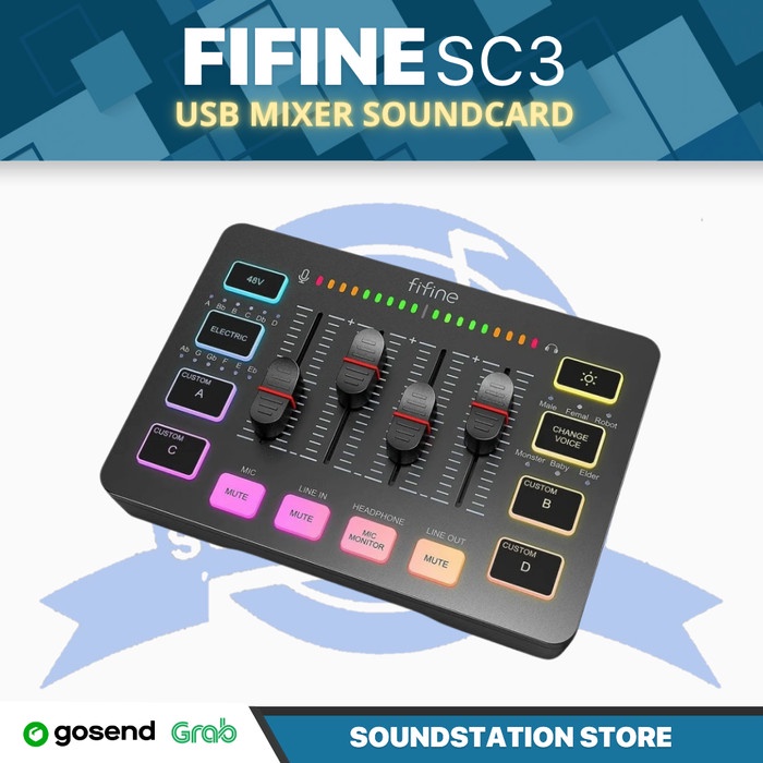 Jual FIFINE AMPLIGAME SC3 GAMING, LIVE STREAMING, USB MIXER SOUNDCARD ... Jual FIFINE AMPLIGAME SC3 GAMING, LIVE STREAMING, USB MIXER SOUNDCARD ...