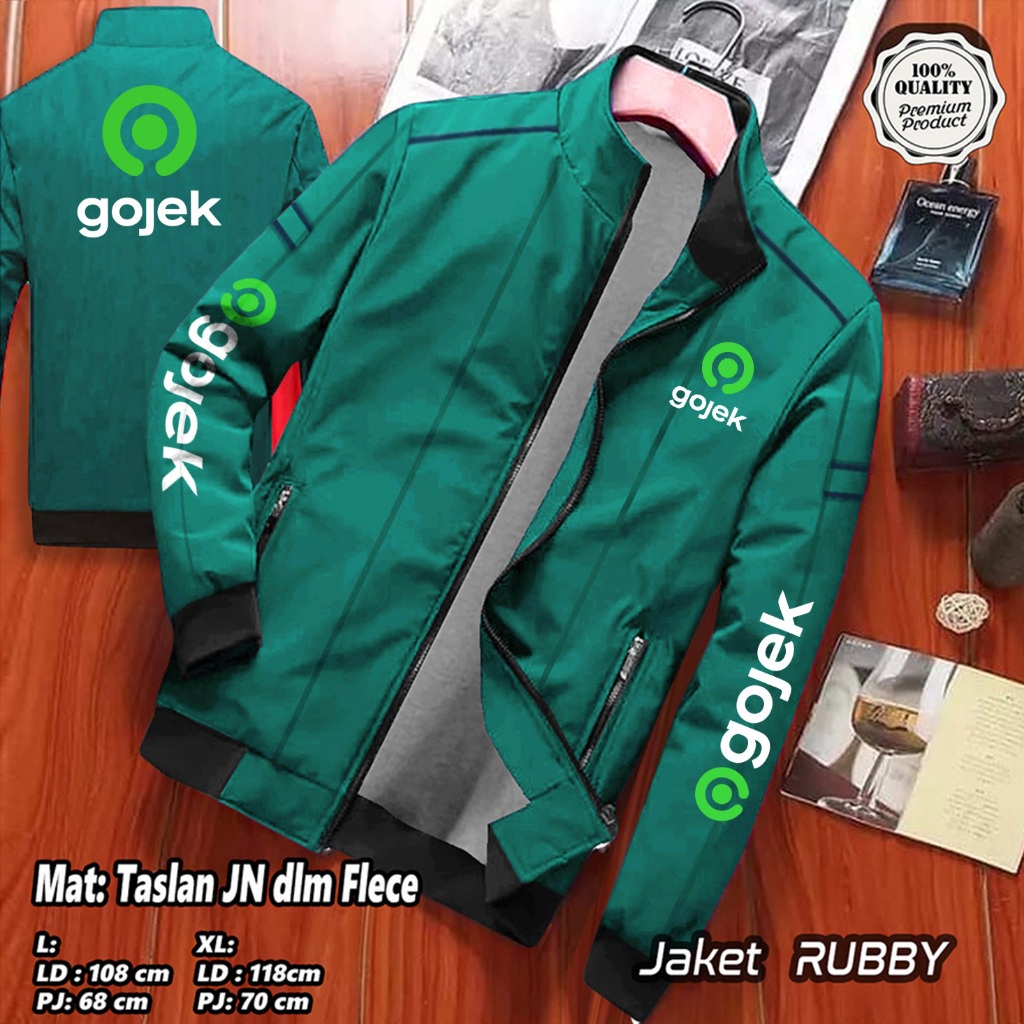 Jual JAKET DRIVER GOJEK WARNA IJO TERBARU / JAKET PARASUT GOJEK PRIA ...