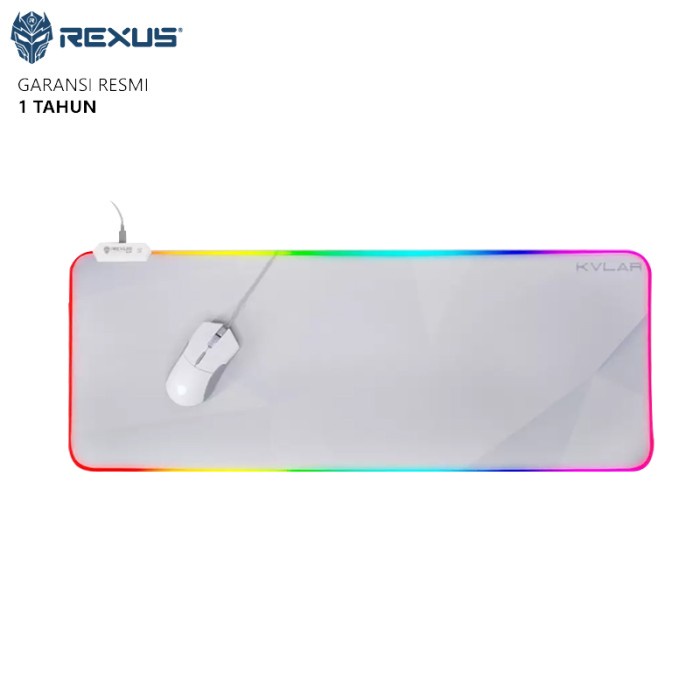 Jual Rexus Kvlar TR2 Mousepad Gaming RGB - Putih | Shopee Indonesia