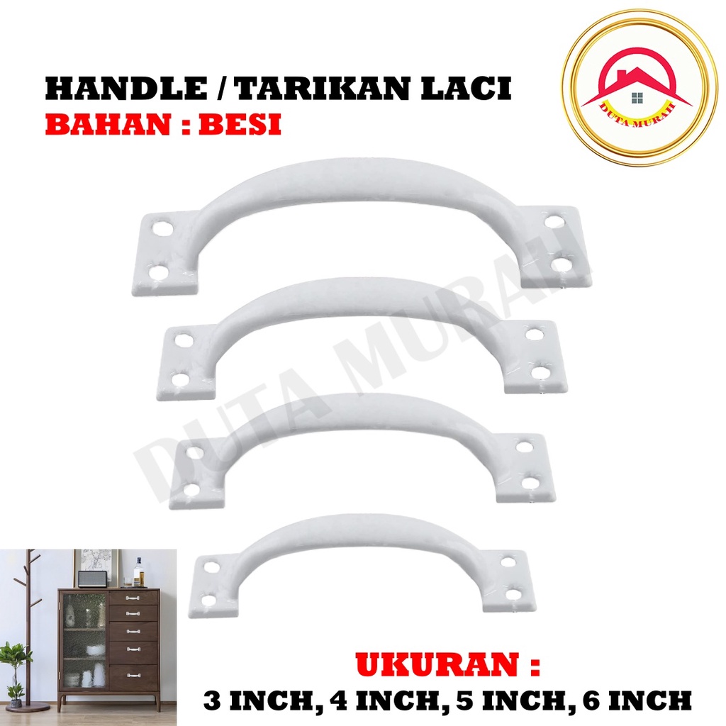 Jual Tarikan Laci Besi Pegangan Handle Gagang Knob Lemari 3 4 5 6 inch ...