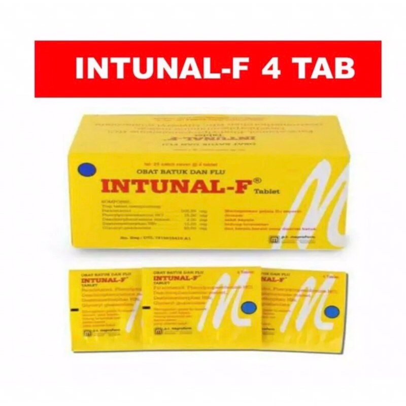 Jual Intunal F Tablet isi 4 Per Lembar / IM | Shopee Indonesia