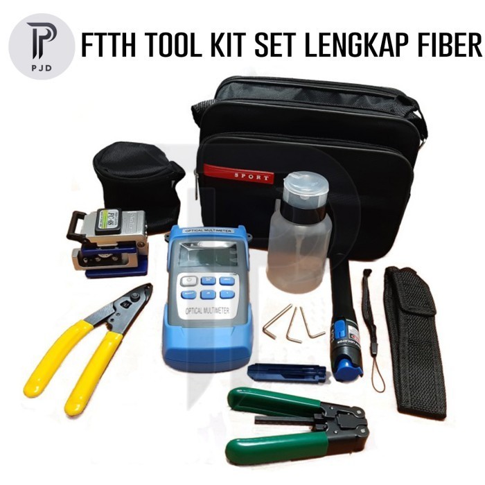 Jual FTTH 1 Set Tool Kit SET Lengkap OPM VFL Cleaver FO Fiber Optic Lengkap | Shopee Indonesia