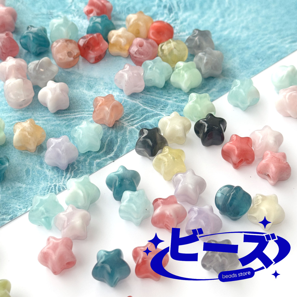 Jual Biizu Beads 10 gr Manik-manik Akrilik Corak Marmer - MARBLE STAR ...