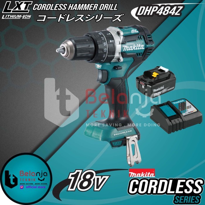 Jual Makita Cordless Hammer Drill DHP484Z Mesin Bor Baterai 18V DHP 484 ...
