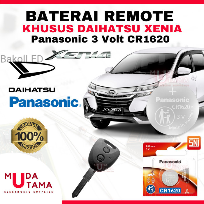 Jual Baterai Remote DAIHATSU ALL NEW XENIA - ORIGINAL PANASONIC CR1620 ...