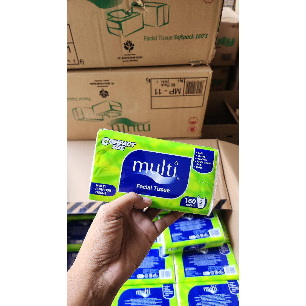 Jual Tisu Wajah Multi 160 sheet Lembut dan halus | Shopee Indonesia