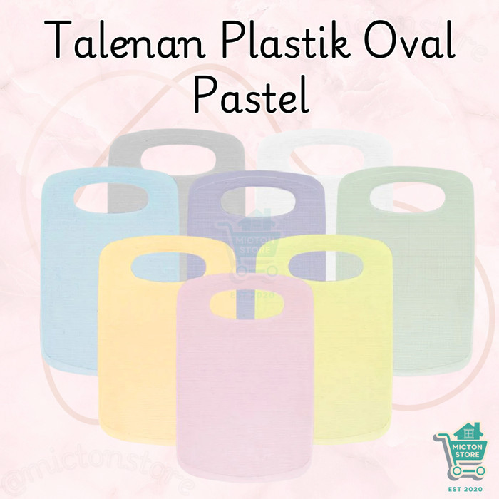 Jual TOPTON Talenan Oval Pastel Premium Talenan Berkualitas Tahan Lama ...