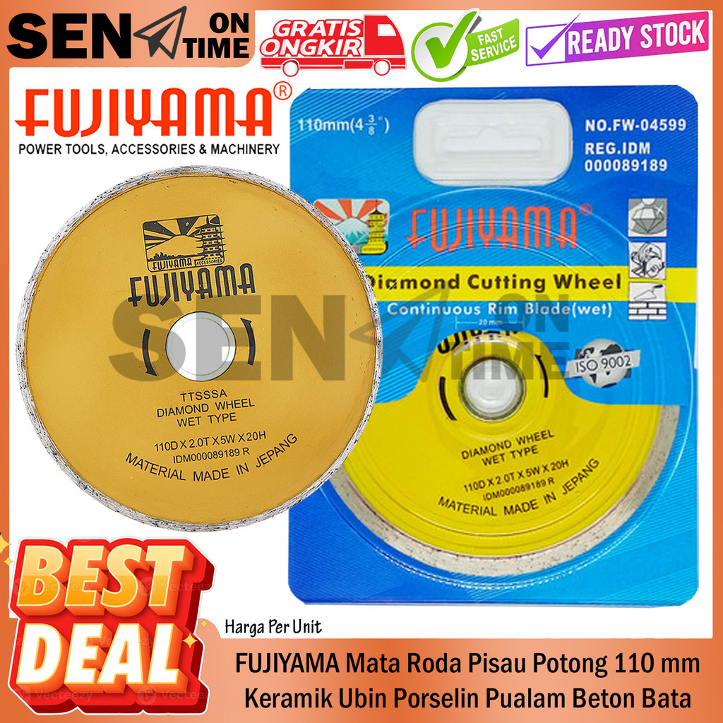 Jual FUJIYAMA Mata Roda Potong Granit Beton Keramik Ubin Porselin ...