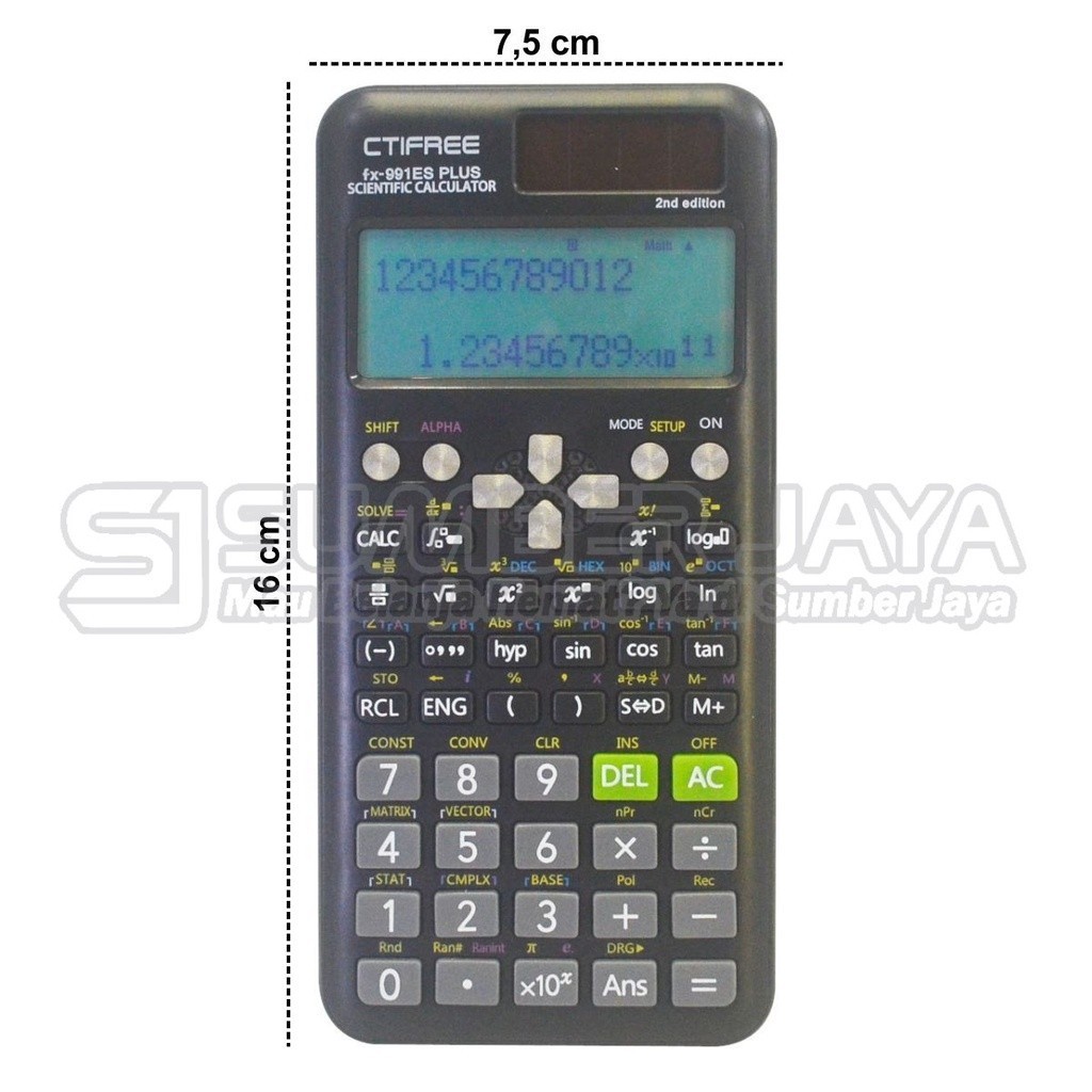 Jual Kalkulator Scientific Ctifree FX-991ES FC-991ES Plus Kalkulator ...