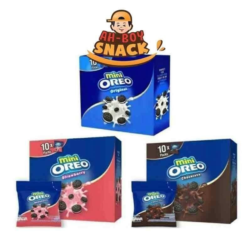Jual MINI OREO BOX 204 GRAM ISI 10PCS - VANILLA ORIGINAL, CHOCOLATE ...