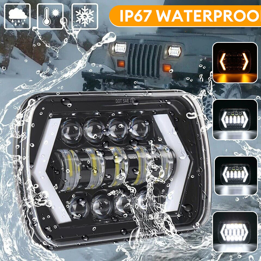 Jual Headlamp Lampu Depan Laser Led List Chrome Hitam Kotak Oval 10 ...