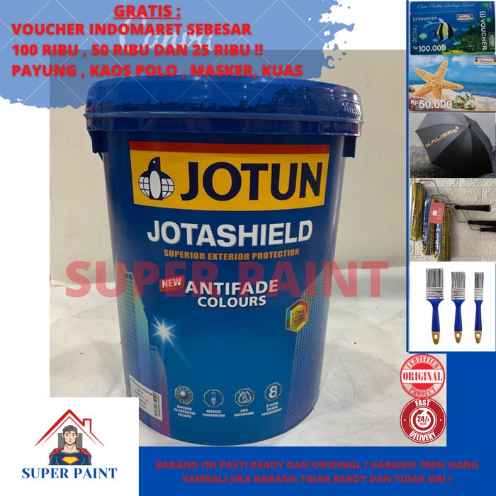 Jual CAT TEMBOK EKSTERIOR JOTUN JOTASHIELD ANTIFADE WARNA CHI / PUTIH 2.5L | Shopee Indonesia