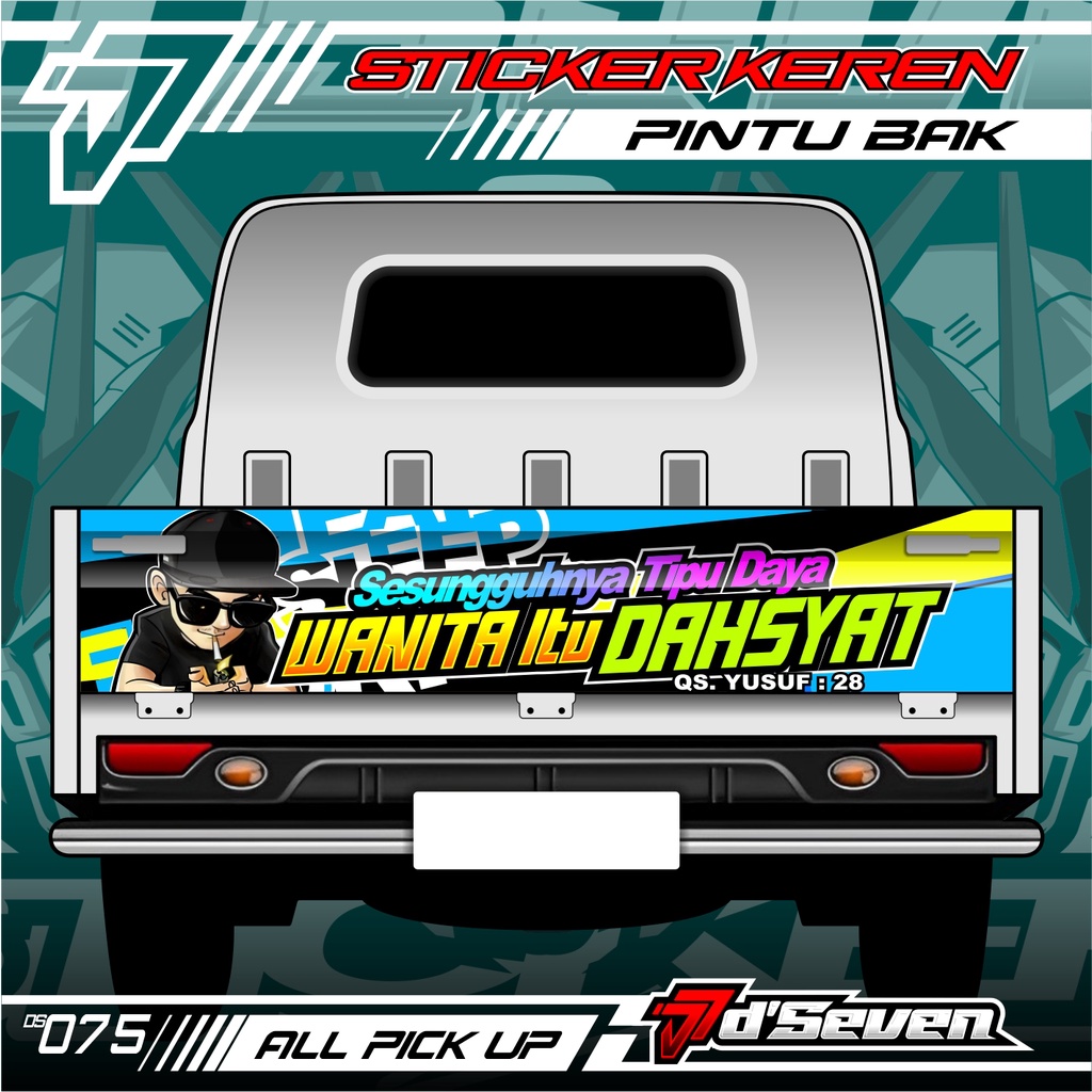 Jual Stiker Pintu Belakang Bak All Pick UP TIPU DAYA WANITA High ...