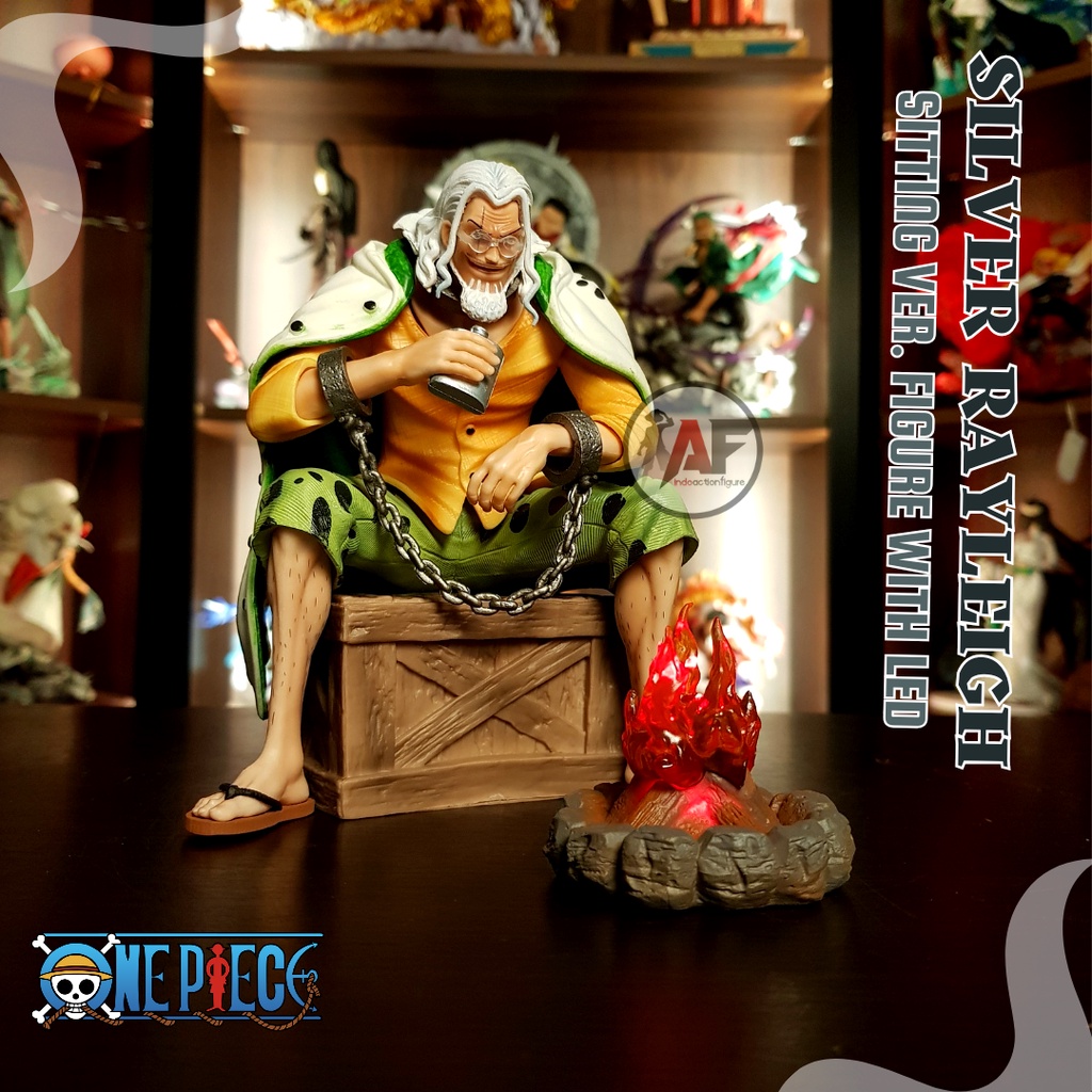 Jual Action Figure One Piece Silver Rayleigh Sitting ver. With LED ...