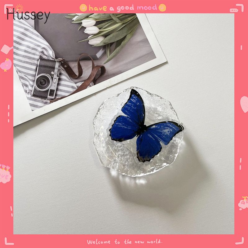Jual Ins Korea 3D Gradient Fantasy Butterfly/Pop socket/Bracket kupu ...