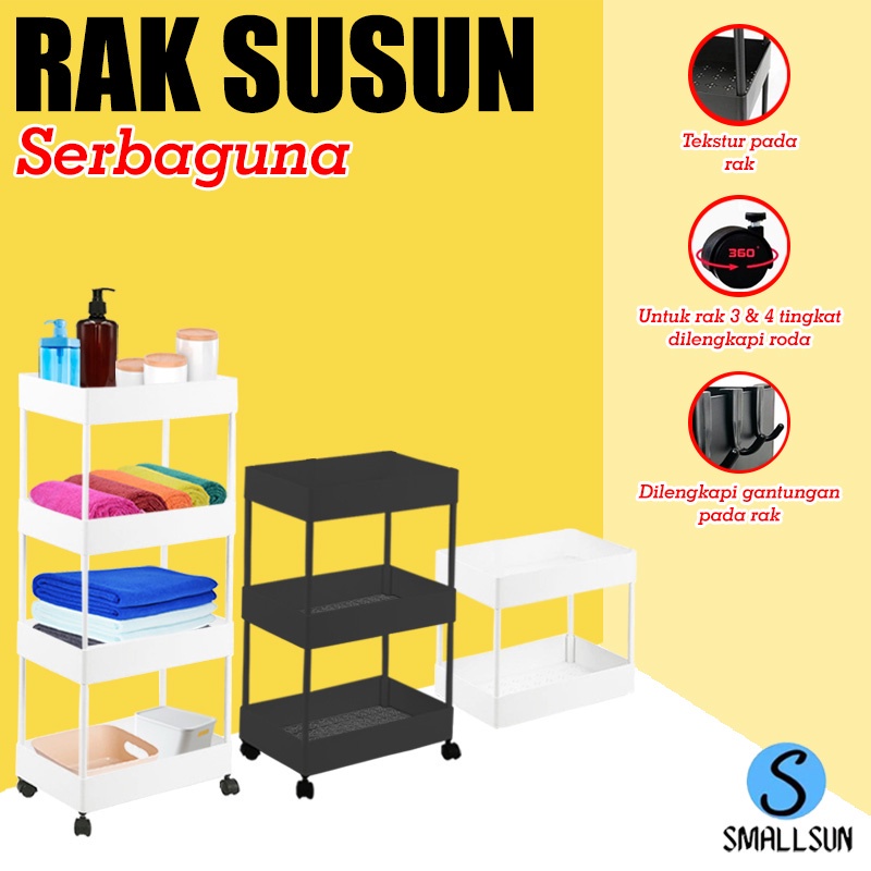 Jual (SS) Rak Susun Serbaguna 4 Tingkat Dengan Rod Rak Kamar Mandi ...