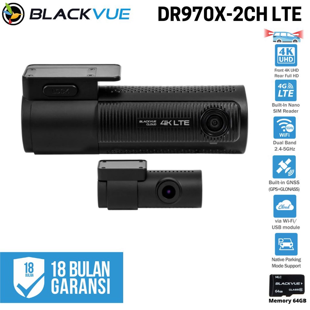 Jual Blackvue DR970X-2CH LTE 4K UHD Cloud Dashcam Dash Cam | Shopee Indonesia