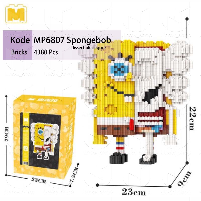 Jual Nano Block SPONGEBOB & POKEMON DRAGON Series | Bricks education ...