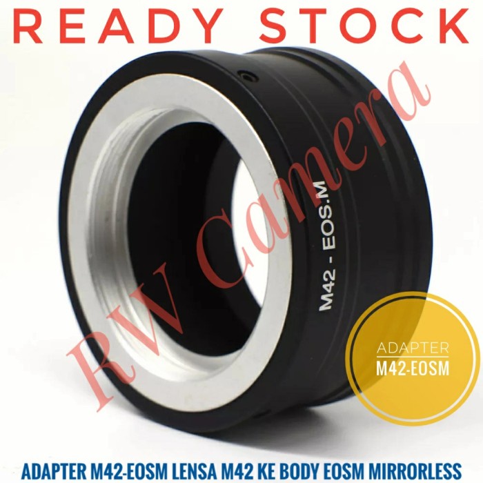 Jual Adapter Lensa M42-EOSM M42 Lens ke Body Canon EOSM EF-M EOS M10 M5 ...
