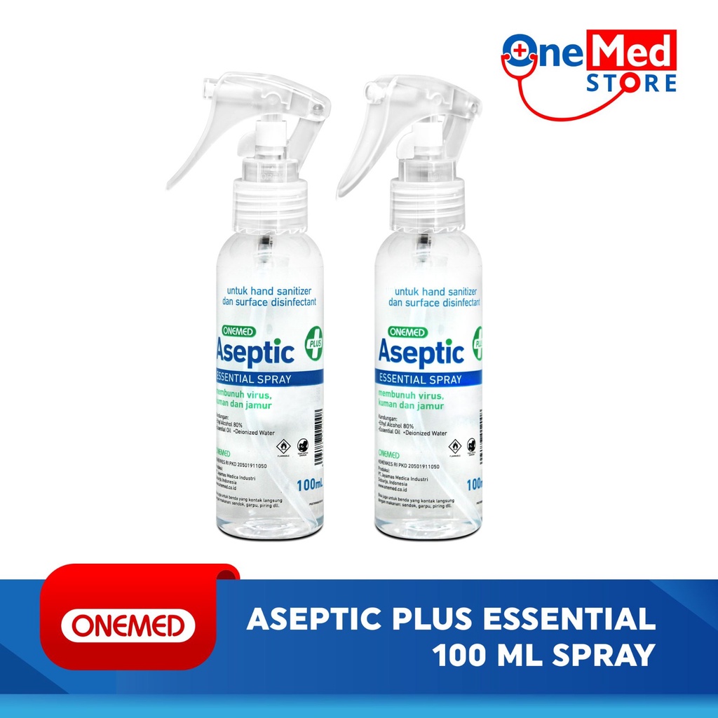 Jual Aseptic Plus Essential 100 Ml Spray OneMed YG | Shopee Indonesia