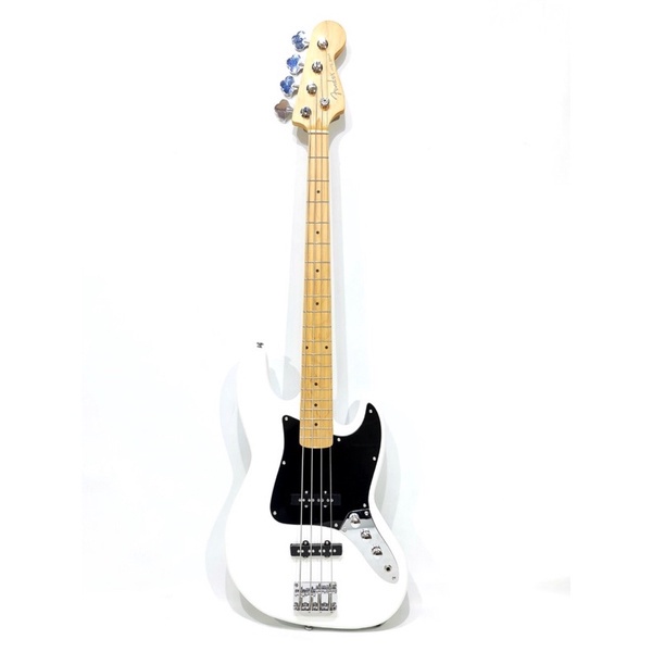 Jual Bass Listrik Elektrik Merk Fender Jazz Bass Warna Putih Bonus ...