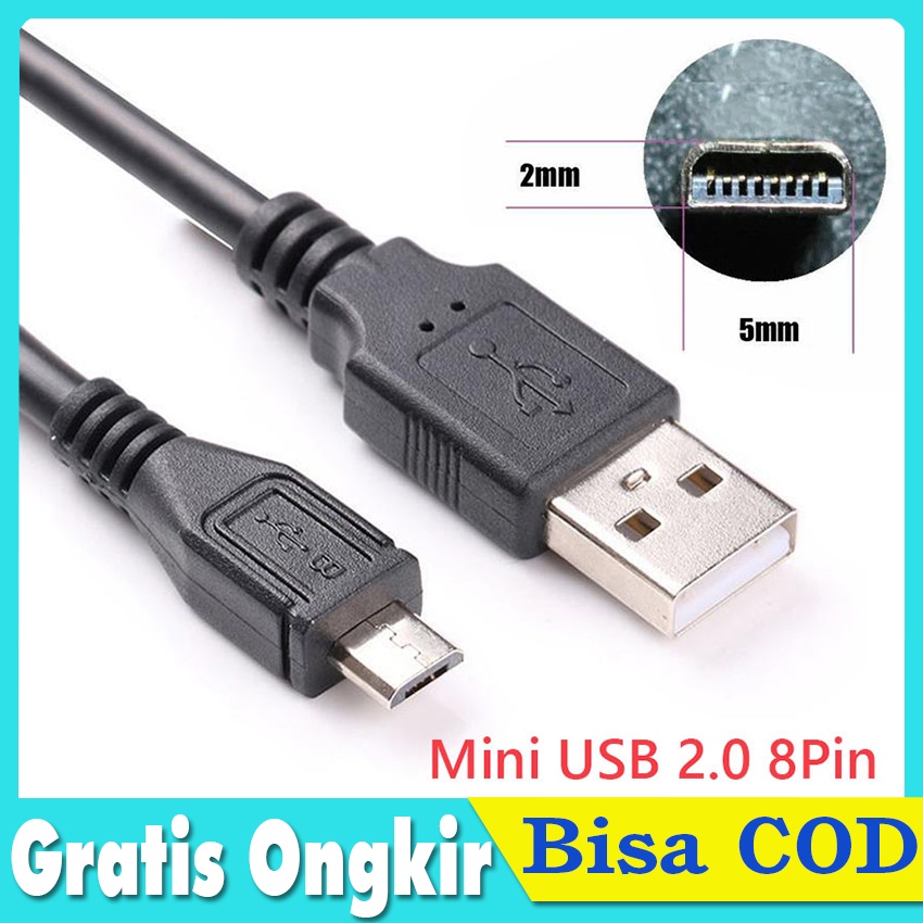 Jual Kabel Data / Usb Cable UC-E6 8Pin For Camera Nikon Sony Kodak ...