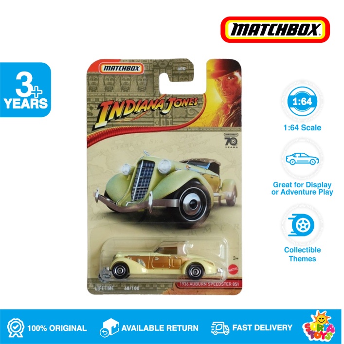 Jual Matchbox Indiana Jones 1936 Auburn Speedster 851 | Shopee Indonesia