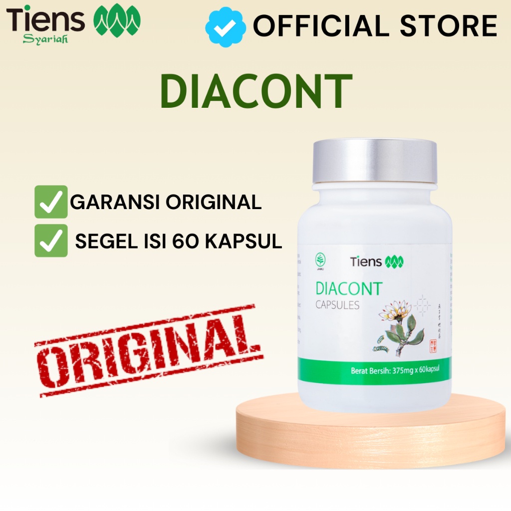 Jual Bisa COD - Diacont Tiens Original 1 Botol 60 Kapsul Segel | Shopee ...