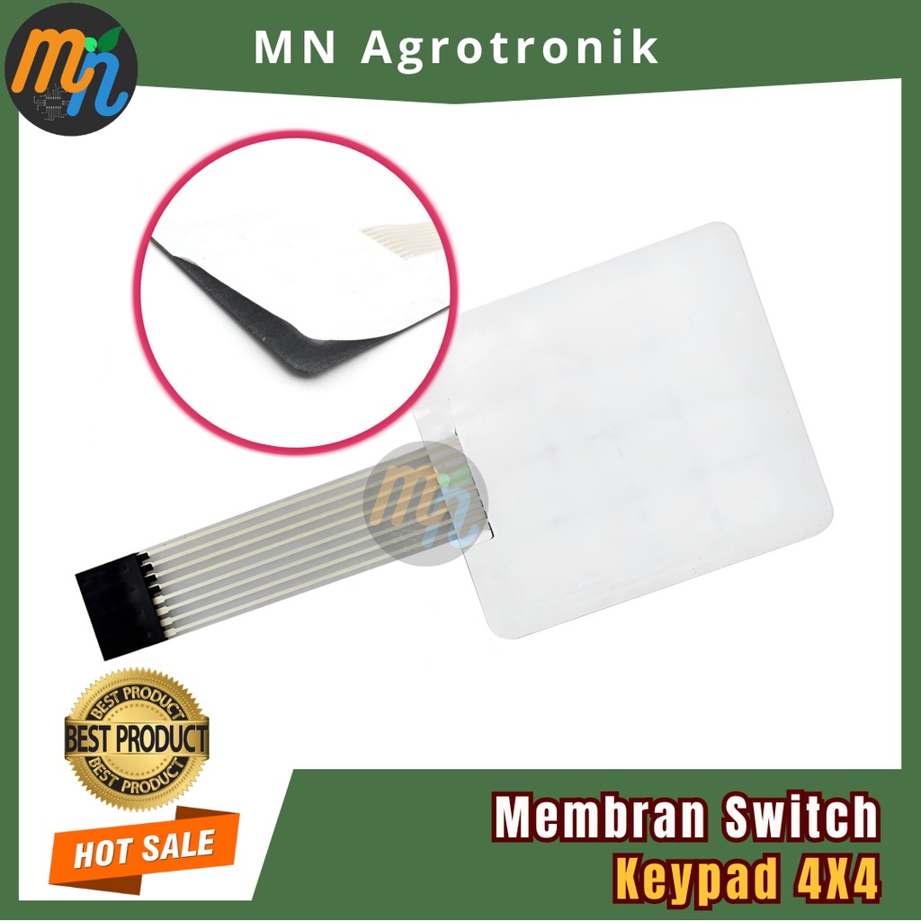 Jual Keypad 4x4 Matrix Array 16 Key Membrane Membran Switch Keypad Shopee Indonesia 