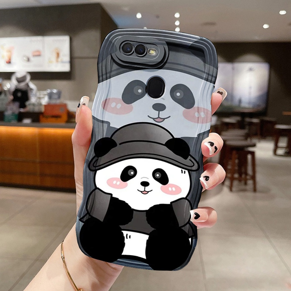 Jual Softcase Gelombang For Oppo A5S A7 A11K A12 A12S F9 Custom Panda ...