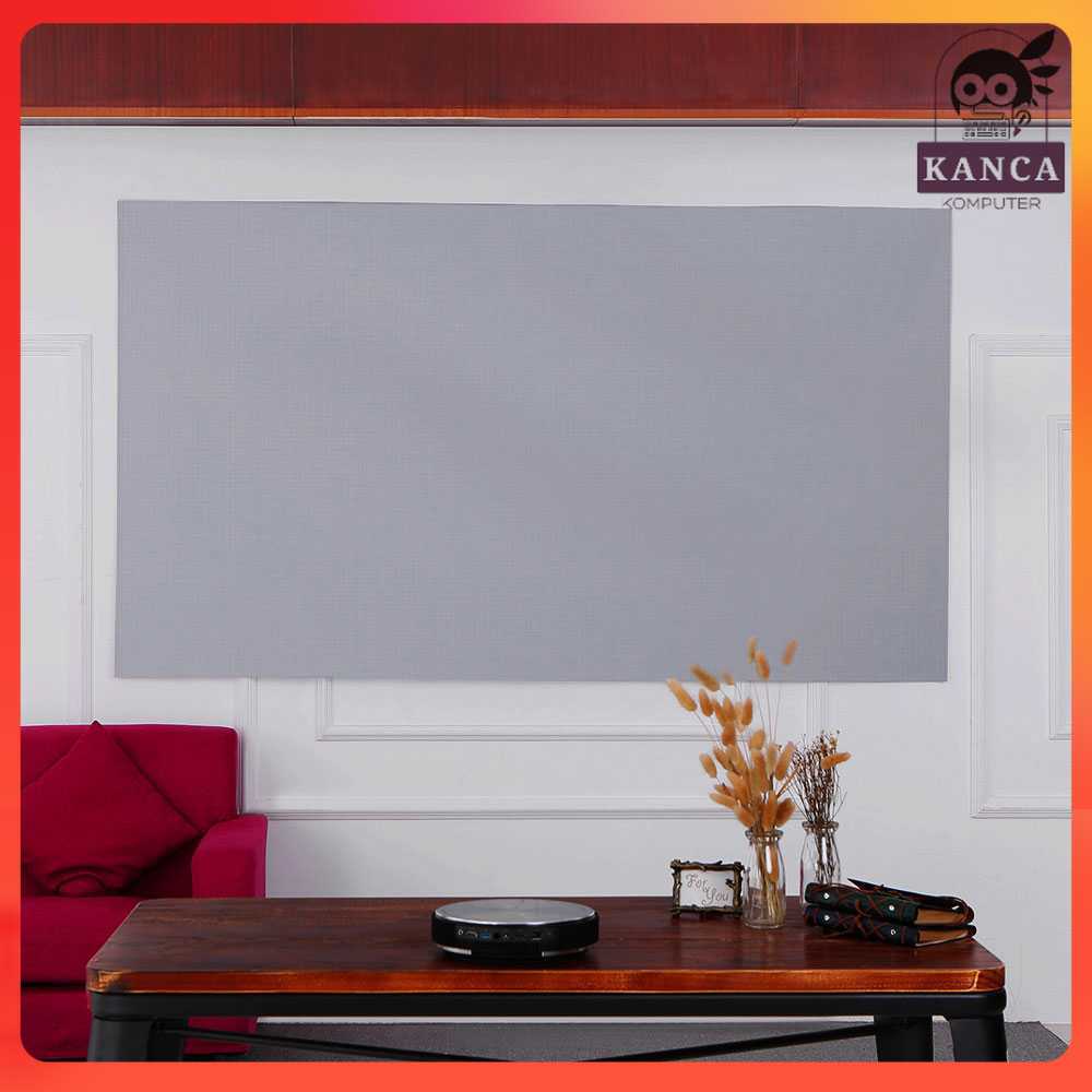 Jual MESEVEN Kain Layar Proyektor 4:3 Anti-light Ambient Screen Curtain ...