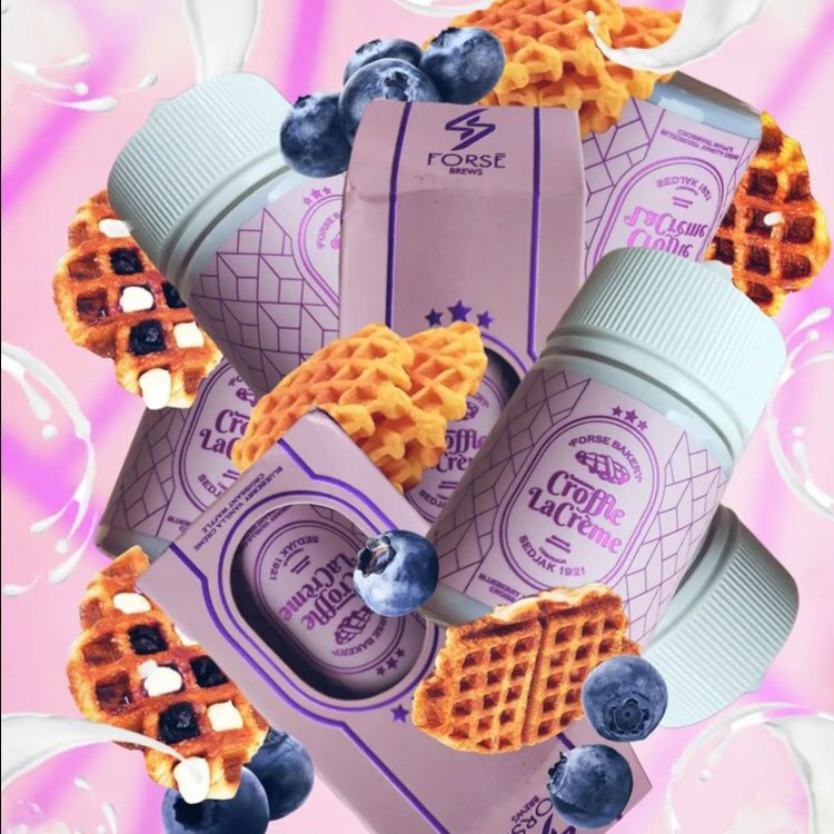 Jual Croffle La Creme V2 Blueberry Vanilla Creme Croffle | Shopee Indonesia