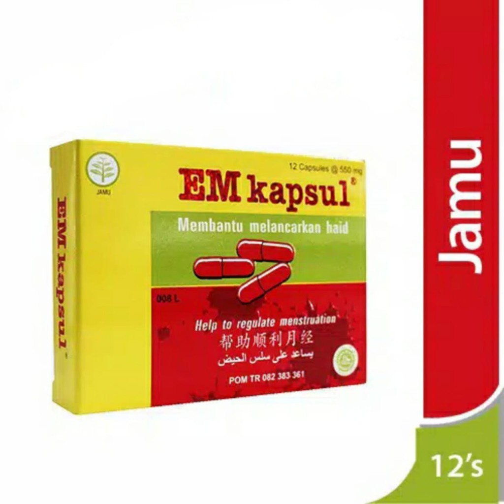 Jual EM KAPSUL M KAPSUL Kapsul Untuk Pelancar Datang Bulan dan Pereda ...