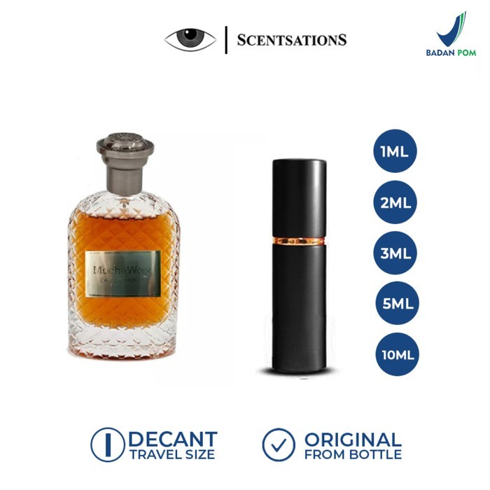 Jual DECANT Fragrance World Mocha Wood EDP 1ml 2ml 3ml 5ml 10ml ...