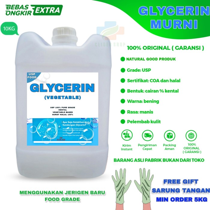 Jual GLISERIN / GLYCEROL / FOOD GRADE / GLYCERIN VEGETABLE MURNI ...
