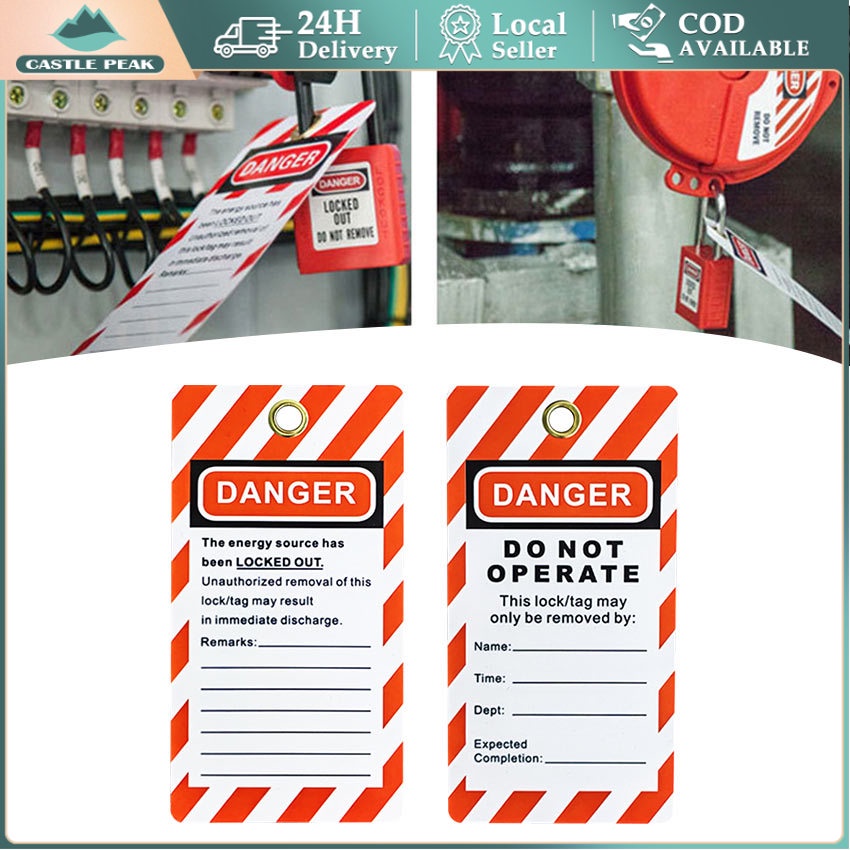 Jual PVC Lockout Tag "DANGER DO NOT OPERATE" - Safety Warning Hasps ...
