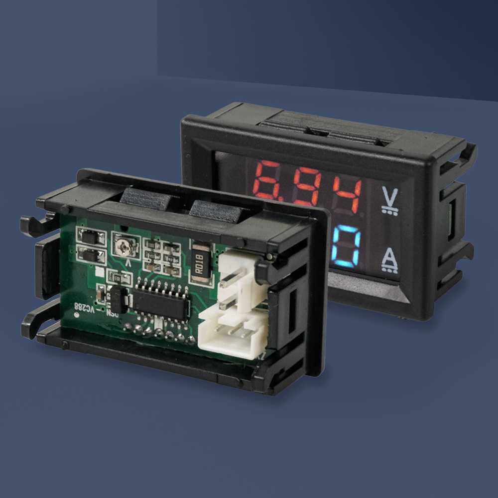 Jual Alat Pengukur Listrik DC Voltmeter Ammeter Digital Electric DIY ...