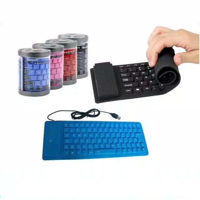 Jual keyboard karet lipat flexybel mini k-one | Shopee Indonesia