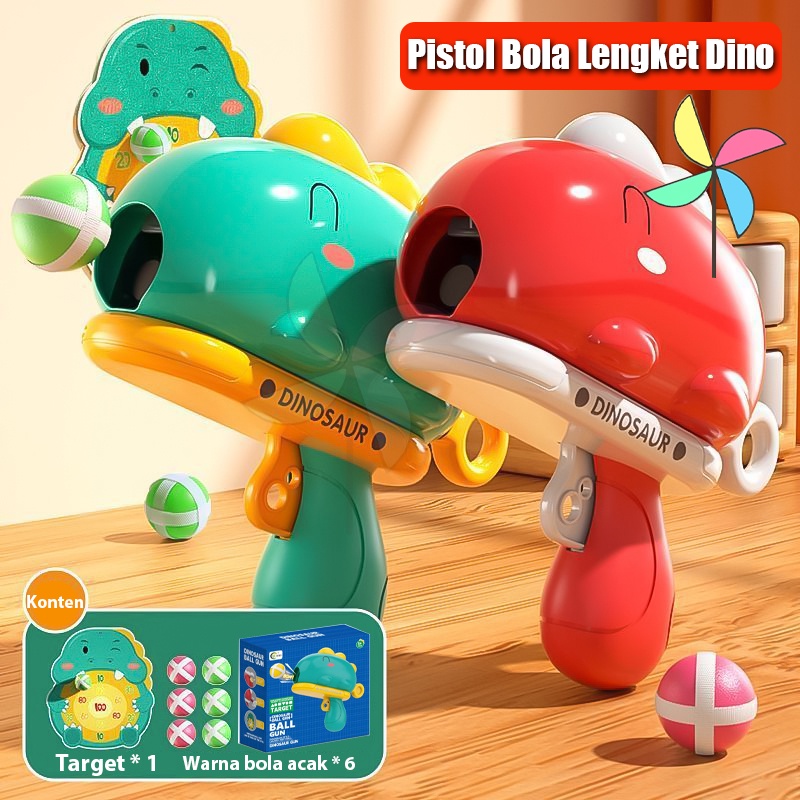 Jual Minnie's Toy Shooting Ball Gun | Mainan Dino Dinosaurus Pistol ...