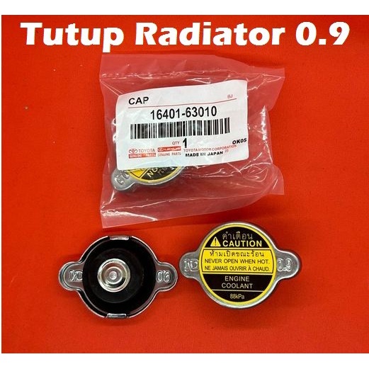 Jual TUTUP RADIATOR mobil 0.9 original toyota kijang radiator cap kecil ...
