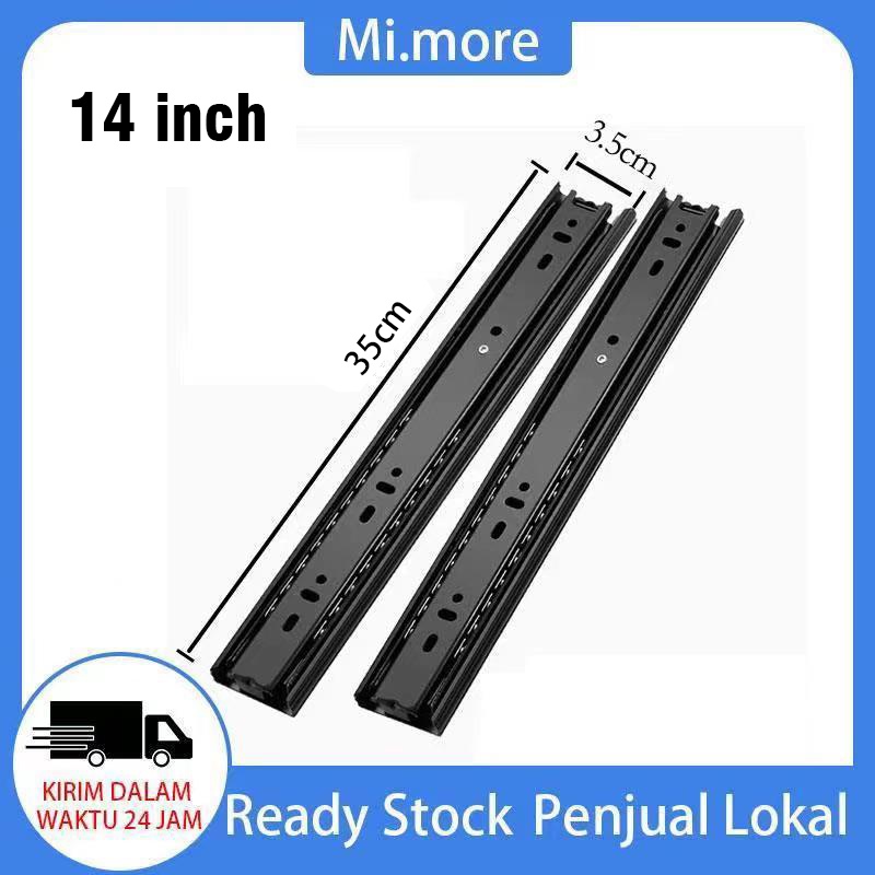 Jual Rel Laci (Hitam) 35 Cm Isi 1 Set (2 Pcs) Double Track Mapla Full ...