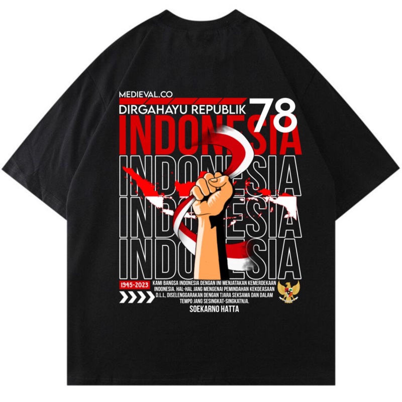 Jual KAOS BAJU DIRGAHAYU REPUBLIK INDONESIA KEMERDEKAAN HUT RI 78 | T-SHIRT GARUDA LOGO TIMNAS ...