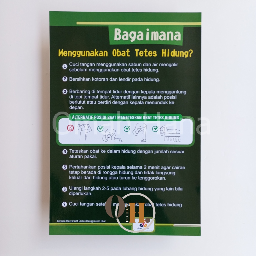 Jual Poster Cara Menggunakan Tetes Hidung - Farmasi - Kesehatan - PIO ...