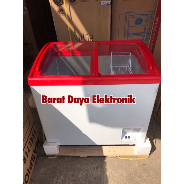 Jual Freezer Es Krim Freezer Box Maspion UFH200C / Sliding Glass ...