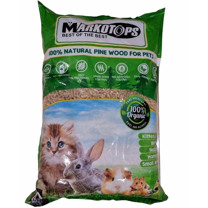 Jual MARKOTOPS Pine Wood Pet Litter - Pelet Kayu CKR | Shopee Indonesia