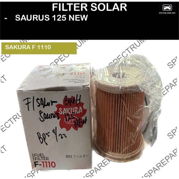 Jual FILTER SOLAR BAWAH SAURUS 125 NEW (KERTAS BESAR) SKR F1110 ...